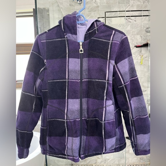 ZeroXposur | Jackets & Coats | Reversible Plaid Lavender Purple Hooded ...